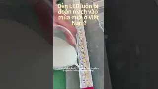 Are LED lights always disconnected during the rainy season in Vietnam?