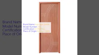 WPC Interior Doors Soundproof Heat Insulation