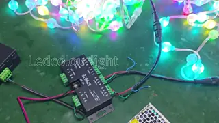 360° Glow D23mm Faceted Crystal RGB LED String