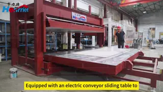 Henrriet Cold Press with Conveyor Sliding Table.