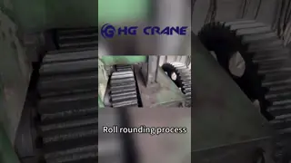 Machining of crane drum rough casting