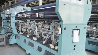 Warp Knitting Machine Test Run For Quality