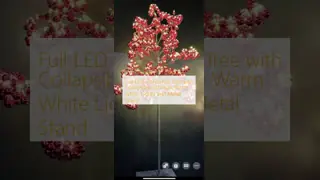 LED Christmas Tree Easy Storage Warm White Lights