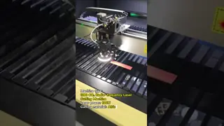 African Bloodwood Cut with Laser Live Demo II Temei 1390 CO2 Radio-Frequency Laser Cutting Machine