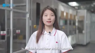 UW Laser's wide-format laser etching machine
