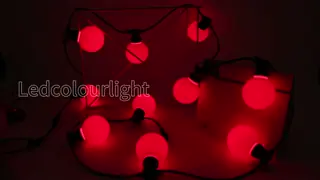 Dynamic 80mm DMX RGB Pixel Bulb String Lights