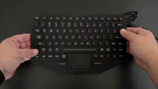 F8 Silicon Rubber Keyboard with Touchpad Backlight