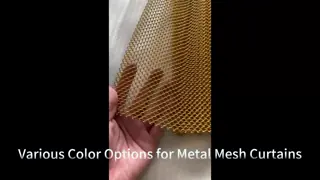 Products of Metal Mesh Curtains in Various Colors
