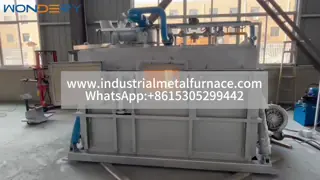 1 Ton Gas Tilting Aluminum Reverberatory Furnace | For Aluminum Ingot & Round Bar Production