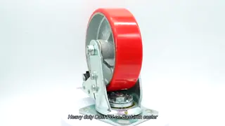 Heavy Duty Industrial Cast PU on Cast Iron wheel caster