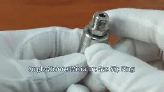One inlet and one outlet gas slip ring