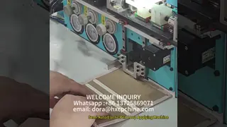 HX20EPL Semi Auto Elastic Pen Loop Applying Machine workflow
