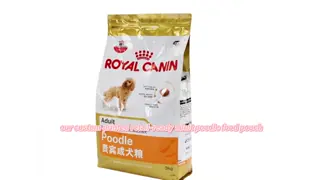 Custom Poodle Food Bags Fresh Kibble