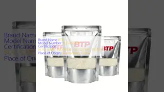 Custom Gold Food Pouches Stand Up Zipper Window