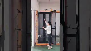 100 series double door configuration with mosquito screen door