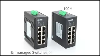 Industrial Ethernet Switch 8 Port DIN Rail Mount