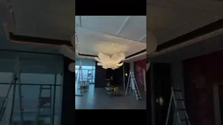 Champagne Gold High End Artistic Chandeliers For Art Exhibitions