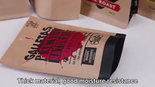 Custom Coffee Bags With Window Zipper Packaging