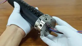 16-channel pneumatic-electric hybrid slip ring