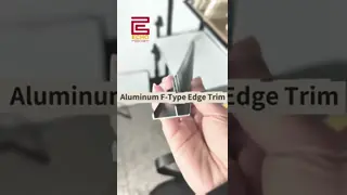 Aluminum F-Type Edge Trim: Perfect for Wall & Floor Finishing