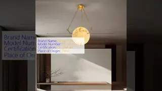 Marble Copper Chandelier Luxury Lighting