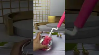 Factory Wholesale Silicone Baby Bottle Brush Set | Infant Bottle & Straw Cleaning Brush with Straw B