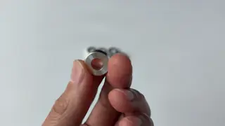 Anodized Silver Aluminum Flat Washer 14mm OD x 7mm ID x 4mm Thick