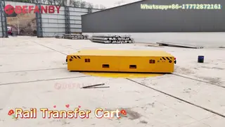 Customized Rail Turntable Transfer Trolley,Two transfer carts Coordinate and Dock With Each Other