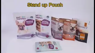 Custom Pet Food Bags Stand Up Zipper Pouches