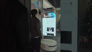 Transparent OLED AI Digital Human Display