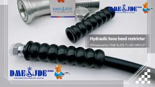 Hydraulic hose bend restrictor video