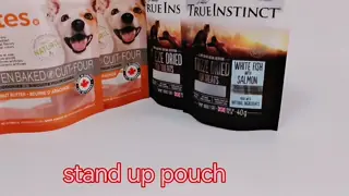 Custom Pet Snack Bags Stand Up Zipper Packaging