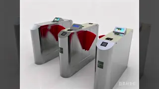 Compact Swing Barrier Turnstile Efficient Access Control