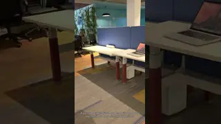Professionally Customized Electric Standing Desk 4 Person Height Adjustable Office Workstation