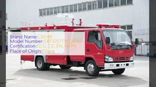 ISUZU Rescue Fire Truck Ready for Action