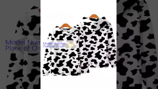 Green Black Cow Print Hoodie Style