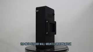 15.6-inch Outdoor Self-Ordering Kiosk with Fingerprint Reader, 720P
