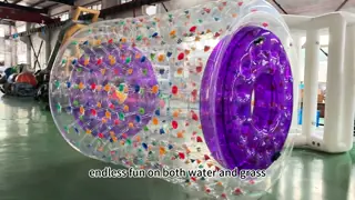 Inflatable Water Roller Water And Grass Use Giant TPU Rolling Toy For Fun Park And Outdoor