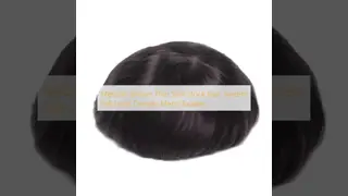 Mens Toupee Natural Brown Thin Skin 6x8
