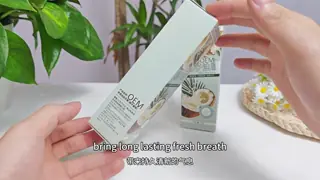 Cross-Border Exclusive Coconut Oil Mint Toothpaste Naturally Whitens Teeth Removes Plaque Anti-Cavit
