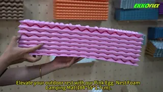 Pink Foldable Foam Sleeping Pad
