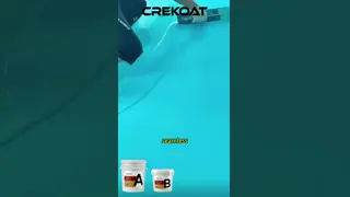 It's not marble or ceramic tiles, but epoxy floor paint!