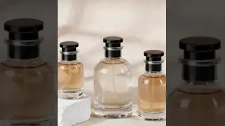 Glass perfume bottle