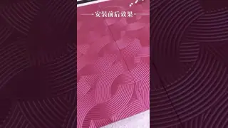 Modern 3D Geometric PVC Membrane Foil for Avant-garde Furniture Design