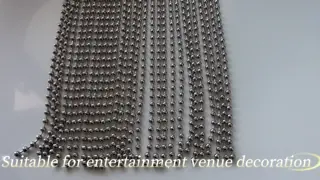 Metal Bead Ball Curtain real shot video