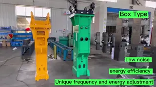 Guchuan SB121 / GCB320 Hydraulic Breaker Rock Breaker 155mm Chisel for 28-35T  Excavator