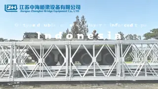 30 meter double row single-layer reinforced galvanized 200 type Bailey bridge
