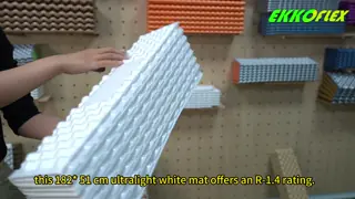 Ultralight white single closed cell foam camping pad