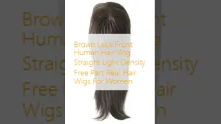 Brown Lace Front Wig Natural Real Human Hair