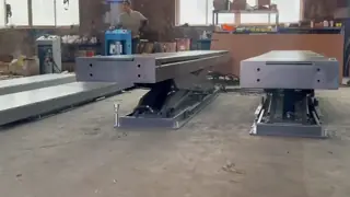AA4C 6T 5M runway alignment scissor car lift inground installed test video